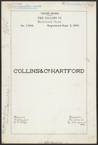 Photo:The Collins Co. for Hartford brand Machinists' Tools | eBay
