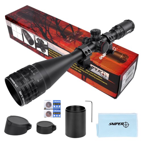 Sniper 4-16x50 Hunting Rifle Scope Illuminated Red, Green,Blue Mil-Dot ...