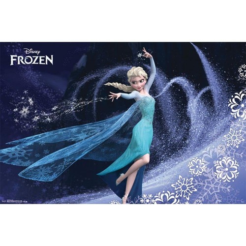 DISNEY FROZEN PRINCESS QUEEN ELSA POSTER 34 X 22 NEW UNOPENED | eBay