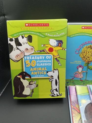 Lot of 6 Scholastic Storybook Treasure/Video Collection Kids Dvds READ ...
