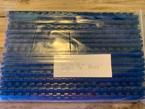 (100) 5/16" PLASTIC BINDING COMBS - "BLUE" *NEW | eBay