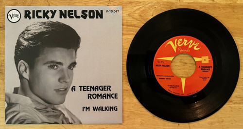 45 7" SP RICKY NELSON A TEENAGER ROMANCE RARE ORANGE LABEL | eBay