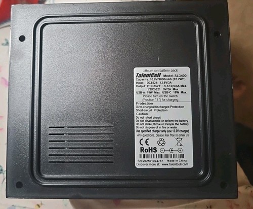 Talentcell Mini UPS Uninterrupted Power Supply SL3400, 9000Mah 97.2Wh ...
