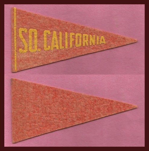 VINTAGE 1936 Universiy Of Southern California Trojans Football Pennant ...