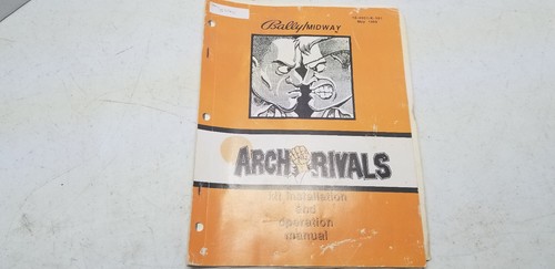 Arch Rivals midway 1989 arcade video game Manual #4401 | eBay