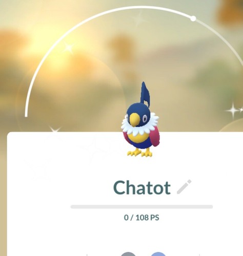 Pokémon Go- Shiny Chatot - trade Registered Or 30 Days | eBay
