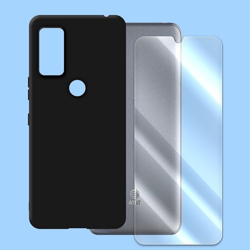 Tempered Glass Screen Protector TPU Case for AT&T Radiant Max 5G ...