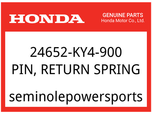 Honda OEM Part 24652-KY4-900 PIN, RETURN SPRING | eBay