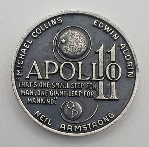 1969 LG Balfour Company Apollo 11 First Lunar Landing Coin in case July ...