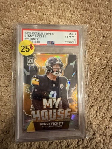 2022 Panini Donruss Optic Kenny Pickett RC #MH1 My House Insert PSA 10 ...