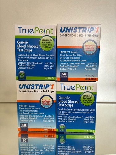 True Point - Unistrip Blood Glucose Strips – 200 Count – Generic For ...