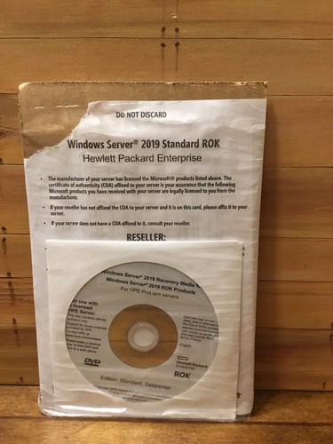 Window Server 2019 Standard ROK Hewlett-Packard | eBay
