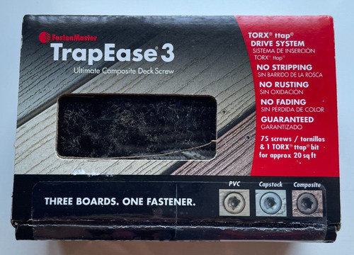 2-1/2" TRAPEASE 3 DECK SCREW 75 PER BOX | eBay