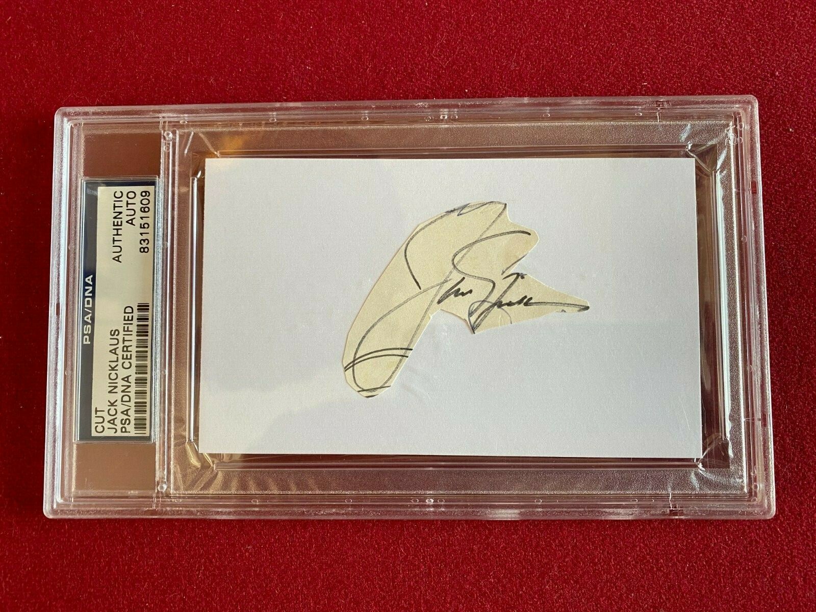 Jack Nicklaus Golf Memorabilia & Signed Golf Collectibles