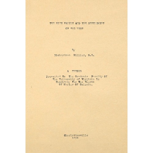 The Hite Family and the Settlement of the West | eBay