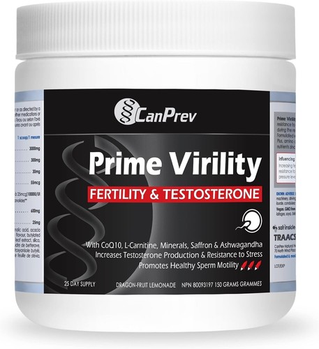 CanPrev Prime Virility Men Ovulation PHase CoQ10 Antioxidants 25 Days ...