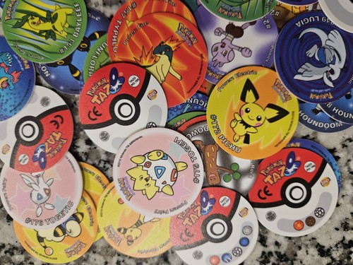Pokemon Collection Of Tazos 50 Count Rare 2nd Generation Pokemon Pogs ...