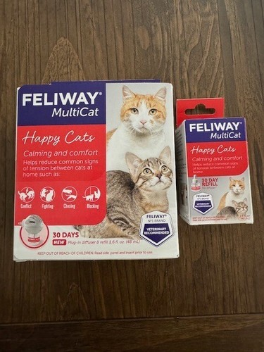 Feliway Multicat Diffuser Kit with Extra 30 day Refill | eBay