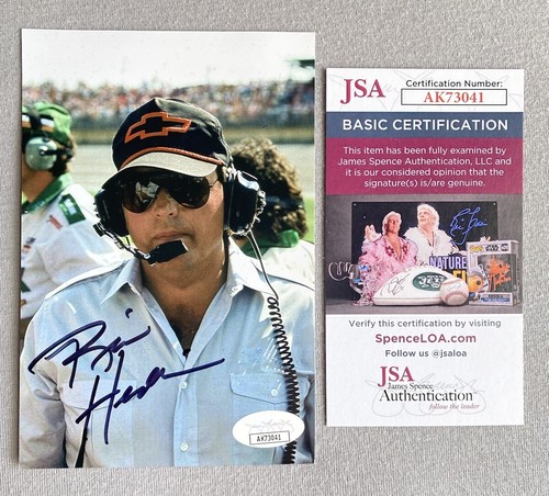 RICK HENDRICK AUTOGRAPH 4x6 NASCAR PORTRAIT PHOTO JSA AK73041 | eBay