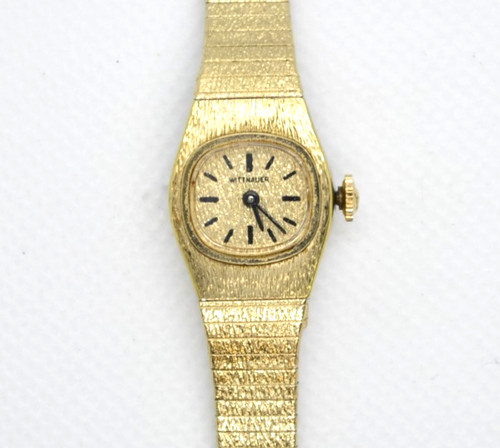 Vintage Wittnauer Ladies Watch Gold Tone 17 Jewel Manual Wind Swiss ...
