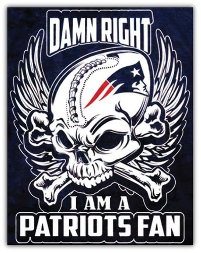 New England Patriots NFL Football Logo Sport Car Bumper Sticker Decal ...