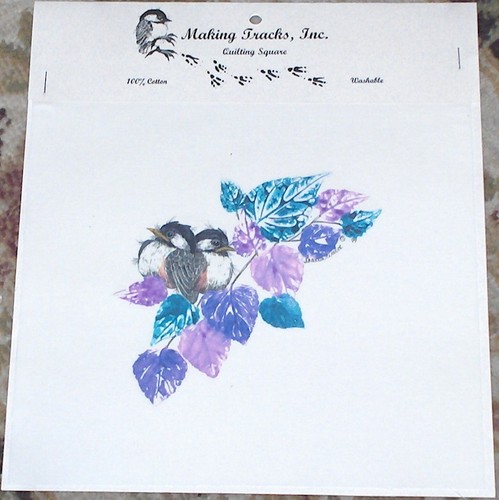 Making Tracks Chickadee / Birds Quilting Square #8020 | eBay