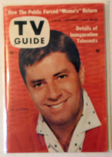 TV GUIDE #199 Jan 19, 1957 Jerry Lewis | eBay