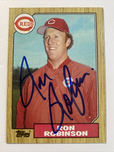 RON ROBINSON 1987 Topps #119 AUTOGRAPHED Card - CINCINNATI REDS | eBay
