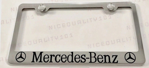 Mercedes Benz AMG Stainless Steel License Plate Frame Rust Free W/ Bolt ...