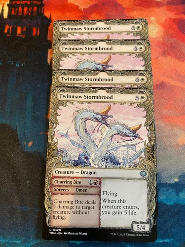 MTG Tarkir Dragonstorm Twinmaw Stormbrood Showcase x 4 | eBay