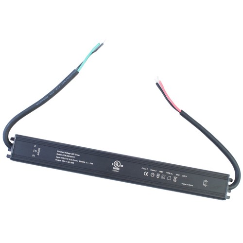 UL listed 12v 5A 60w slim low profile LED driver for outdoor Sign strip ...