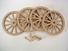 WAGON & CANNON WHEELS - 6" Diameter Alder - scale model infantry battle ...