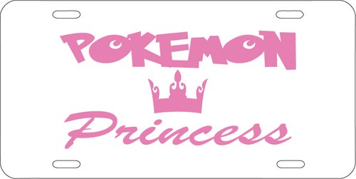 Pokemon Princess White Vanity License Plate Pokemon | eBay