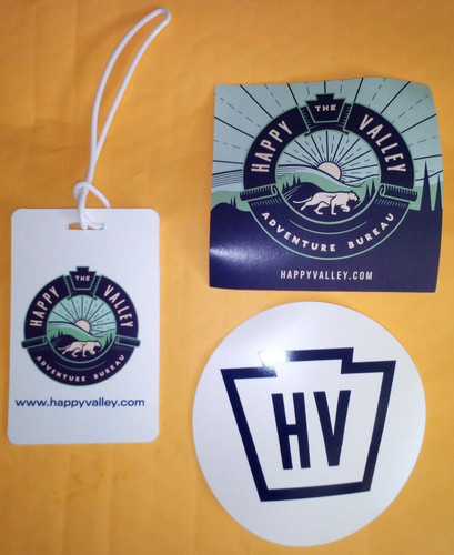 Lot Of Two The Happy Valley Adventure Bureau Stickers And Luggage Tag ...