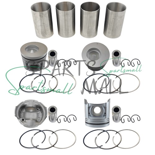 4D35 Piston + Piston Rings STD +Cylinder liner half-finished For ...