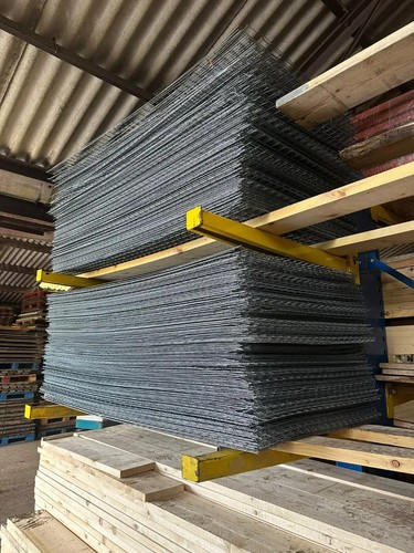 Galvanised Steel Wire Metal Mesh Panels 2.5mm Gauge 1.95m 0.95m 50x50mm ...