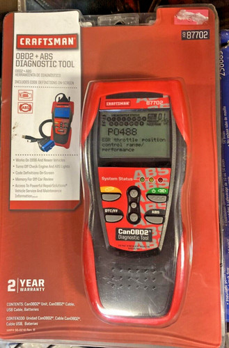 Craftsman Obd2 ABS Diagnostic Tool 87702 Canobd2 for sale online | eBay