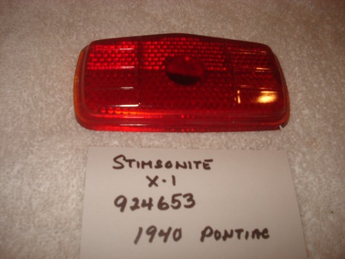 New 1940 Pontiac Tail Light Lens--Stimsonite X-1 (924653) | eBay