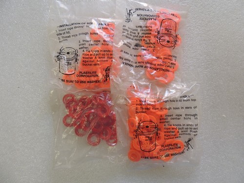 4 packs plastilite corp. rope handle inserts for minnow buckets | eBay