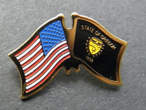 OREGON US STATE FLAG COMBO LAPEL PIN BADGE 1 INCH | eBay
