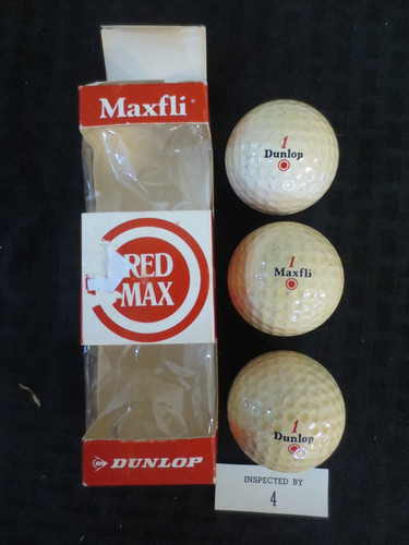 Dunlop Maxfli Red Max Vintage #1 Golf Ball Pack/Sleeve READ!!! | eBay