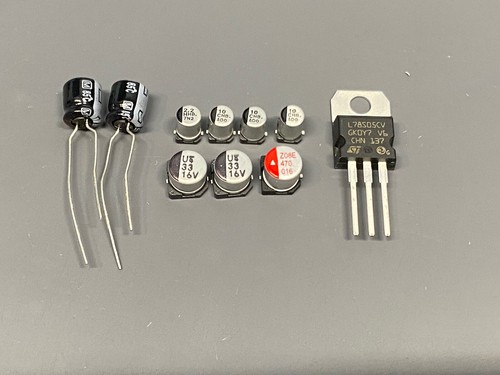 SNES GPM-01 & GPM-02 Capacitor Kit & Voltage Regulator Super Nintendo ...