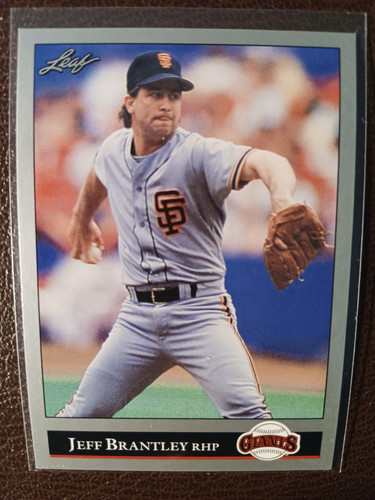 JEFF BRANTLEY SAN FRANCISCO GIANTS 1992 LEAF SERIES 1 BASEBALL CARD #56 ...