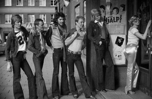 Advertisement For Jeans Satin Slacks Sweden 1976 11x17 photo | eBay