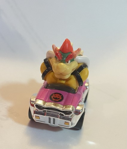Hot Wheels Super Mario Bowser Badwagon 2" Diecast Metal Pink Mattel ...