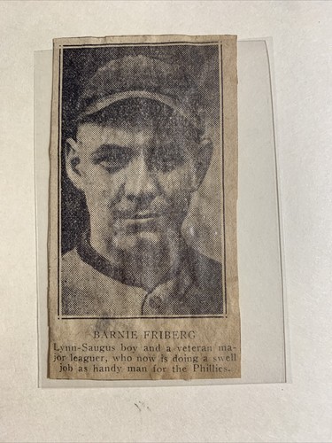 Barney Friberg Philadelphia Phillies 1925 Sporting News Baseball Panel ...