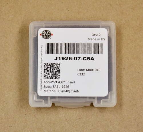 (2) Allied / AMEC J1926-07-C5A AccuPort 432 Inserts SAE J1926-1 C5 ...