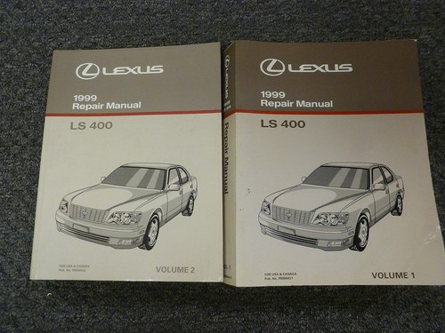 1999 Lexus LS400 Sedan Shop Service Repair Manual Book Set RWD 4.0L V8 ...
