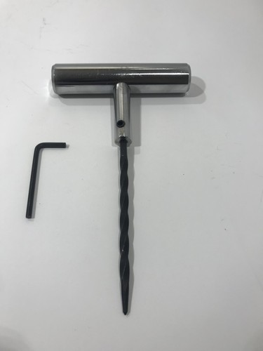 1 X Steel Heavy Duty T-Handle Tire Plug Repair Tool W/ Spiral Probe ...