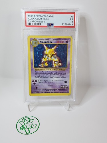 PSA 1 1999 Pokemon Shadowless Base Set Alakazam # 1/102 WOTC | eBay